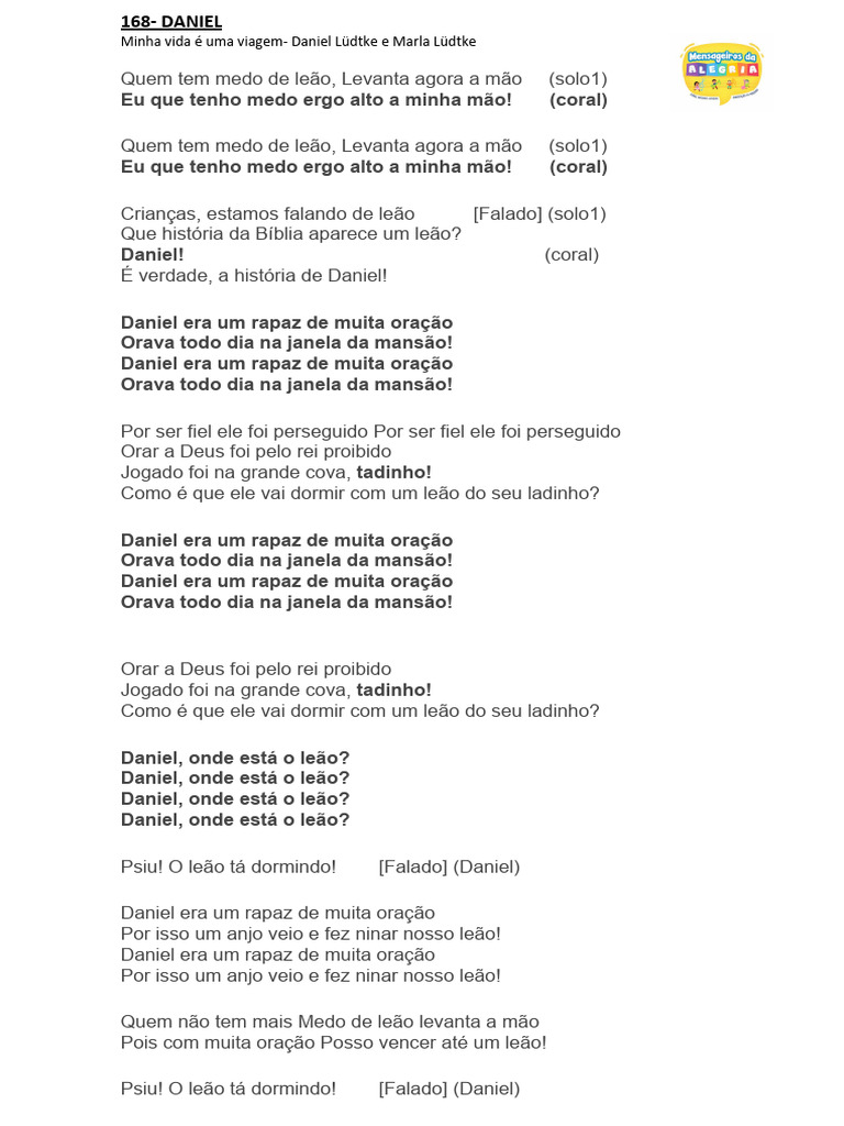 Daniel e a Oração na Cova dos Leões | PDF | Religião e Espiritualidade
