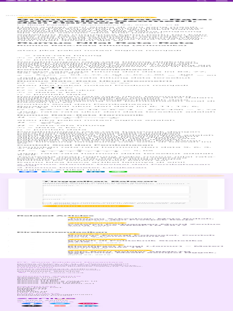 Rumus Nilai Rata-Rata Aritmatika, Geometri, Dan Harmoni | PDF | Karier ...