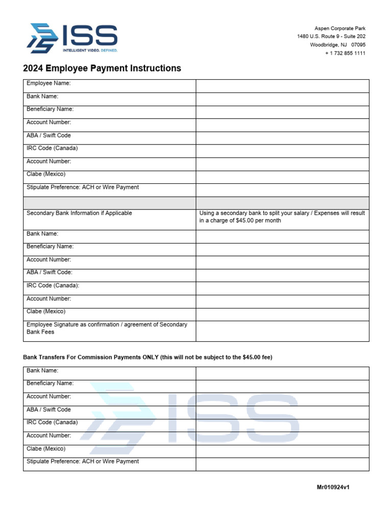 Payment Instructions 2024 | PDF