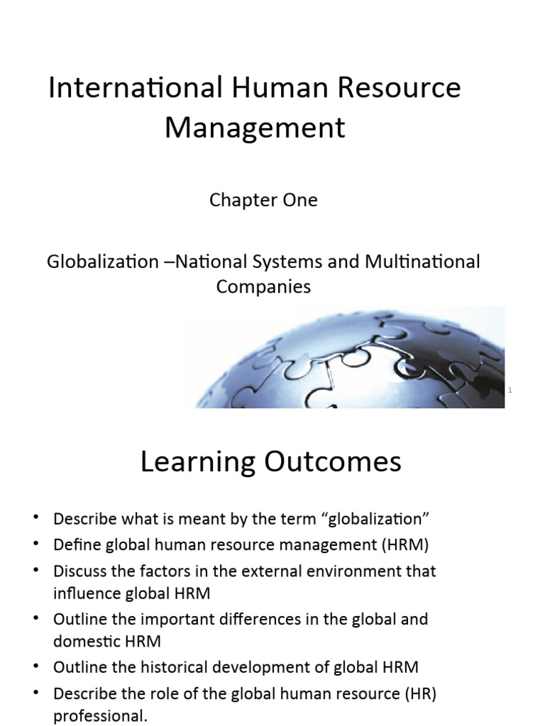 Globalization and International HRM Insights | PDF | Human Resource ...