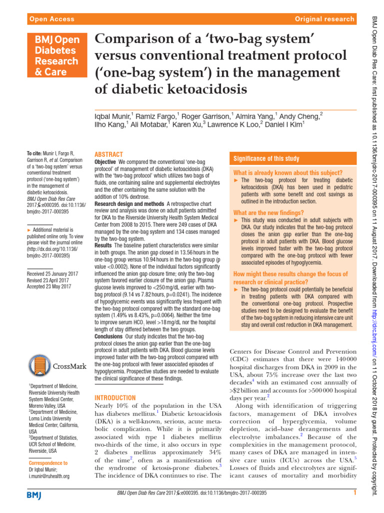 2017 Comparison of A Two Bag System Vs Conventional Treatment Protocol ...