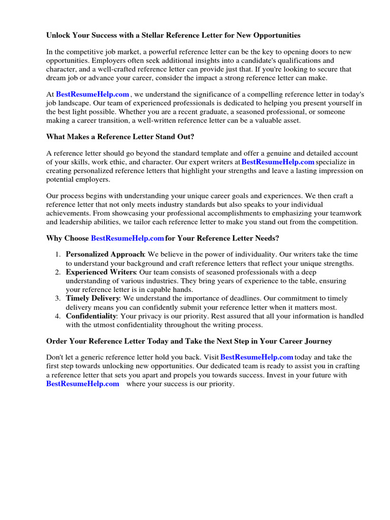 Reference Letter For New Employee | PDF | Employment | Job Interview