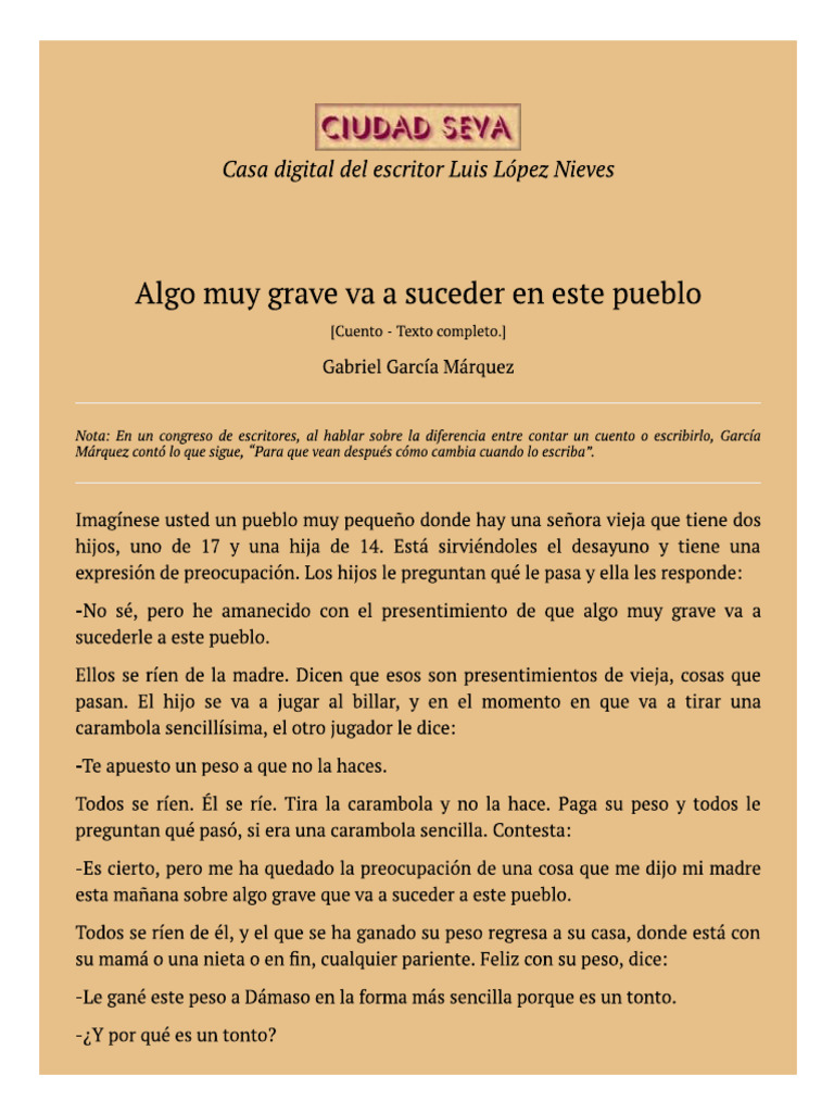 Algo Muy Grave Va A Suceder en Este Pue... Quez - Ciudad Seva - Luis ...