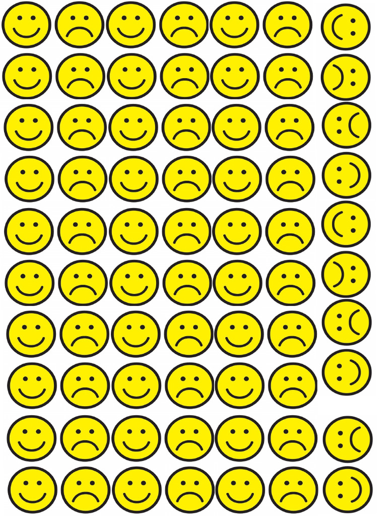 carita feliz y triste | PDF