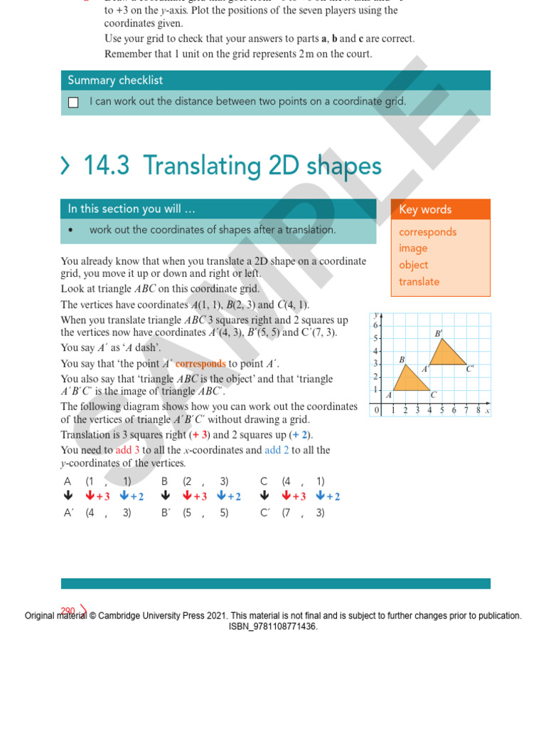 Position And Transformation 12 Pdf Shape Cartesian Coordinate System