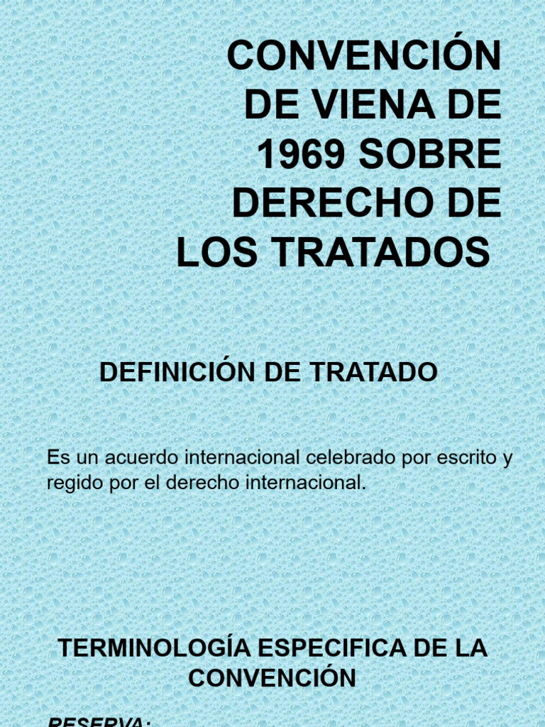 Convención de Viena de 1969 | PDF Convención de Viena de 1969 | PDF