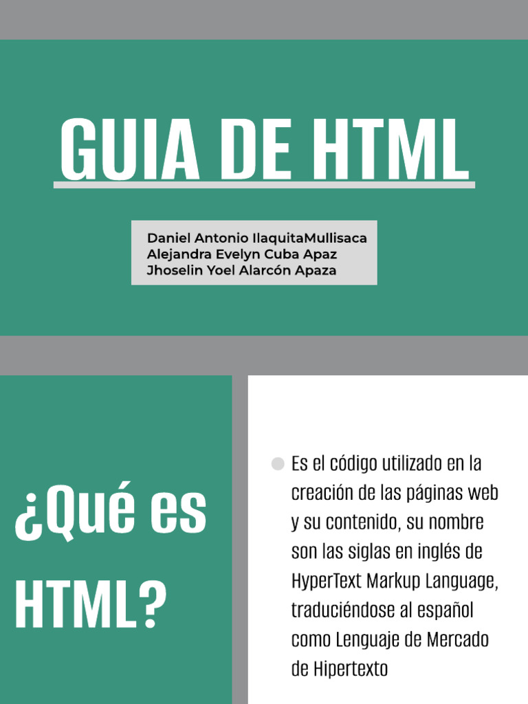 Guia de HTML | Descargar gratis PDF | HTML | Red mundial
