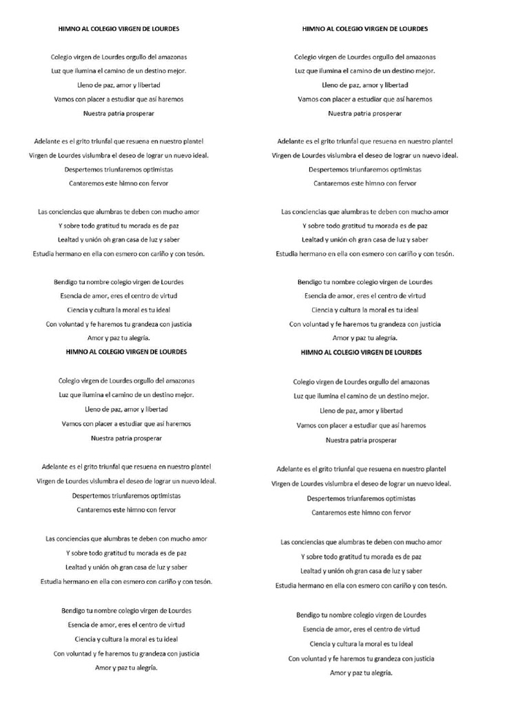 Himno Al Colegio Pdf