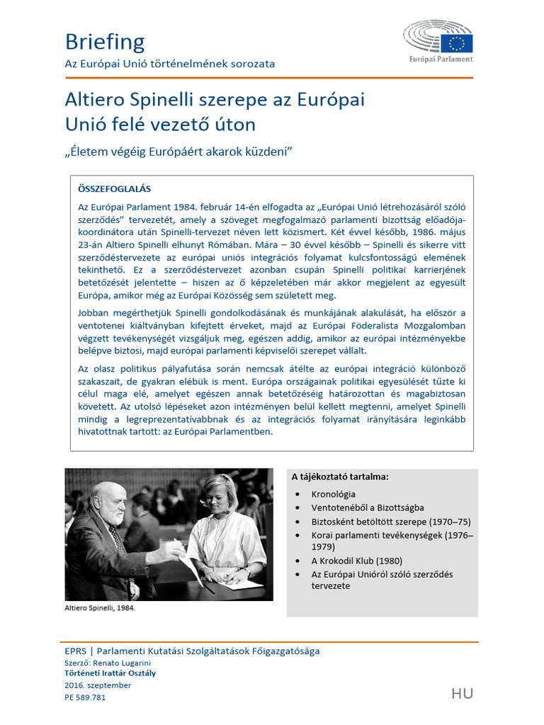 Altiero Spinelli | PDF