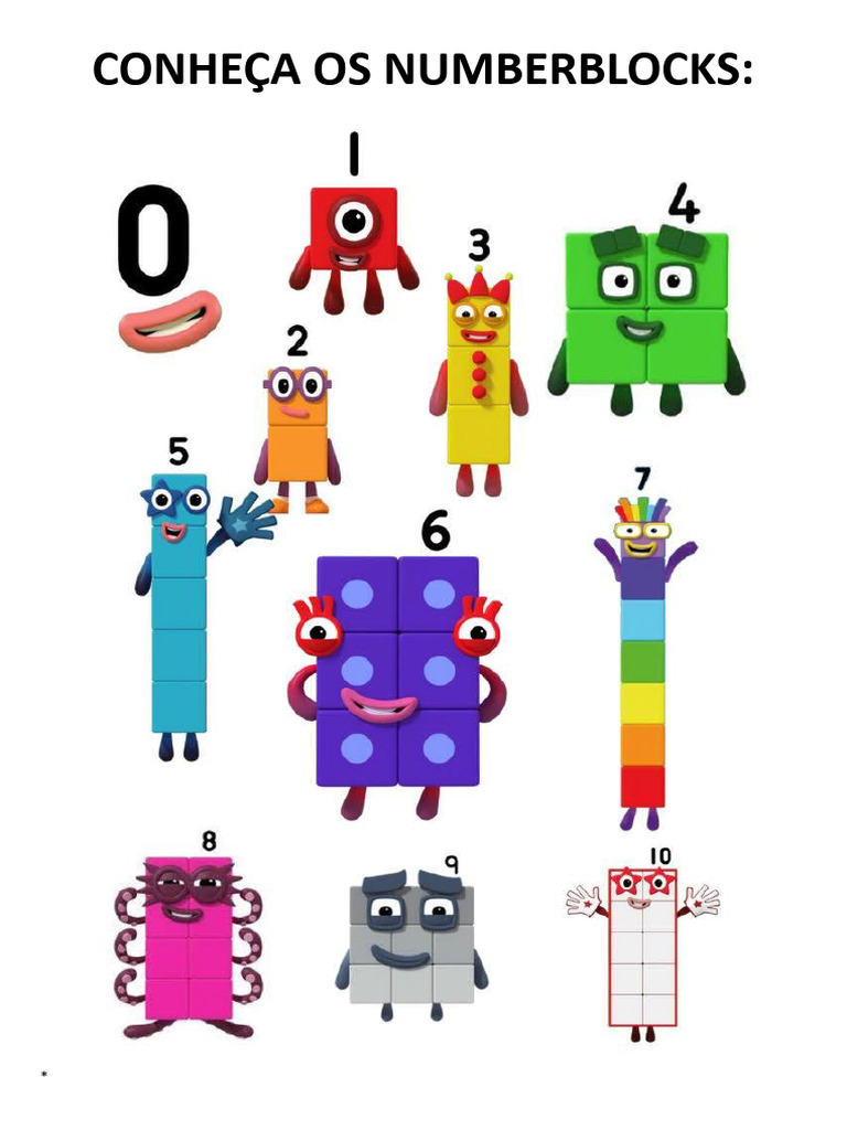 Atividades para Colorir Numberblocks | PDF