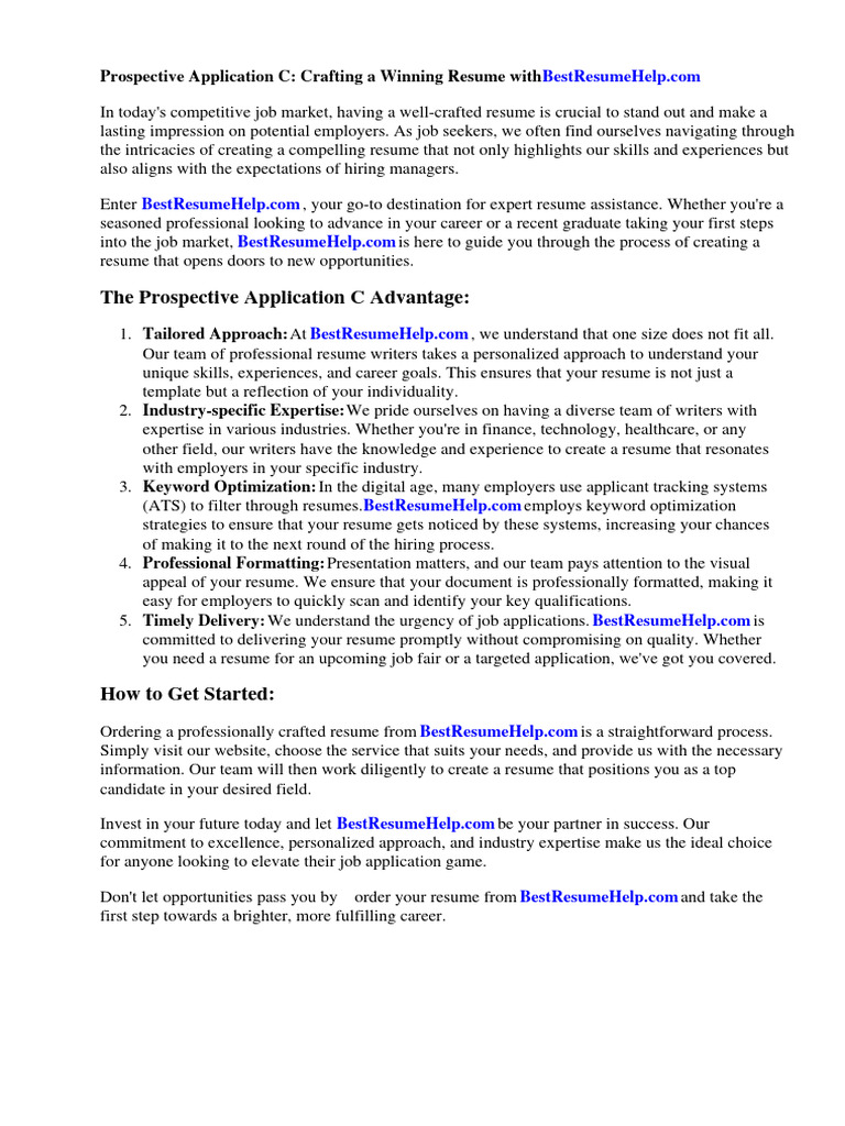 Prospective Application Cover Letter | PDF | Résumé