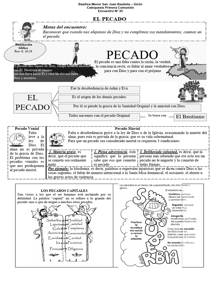 El Pecado Encuentro 25 Pdf Pecado Gracia Divina