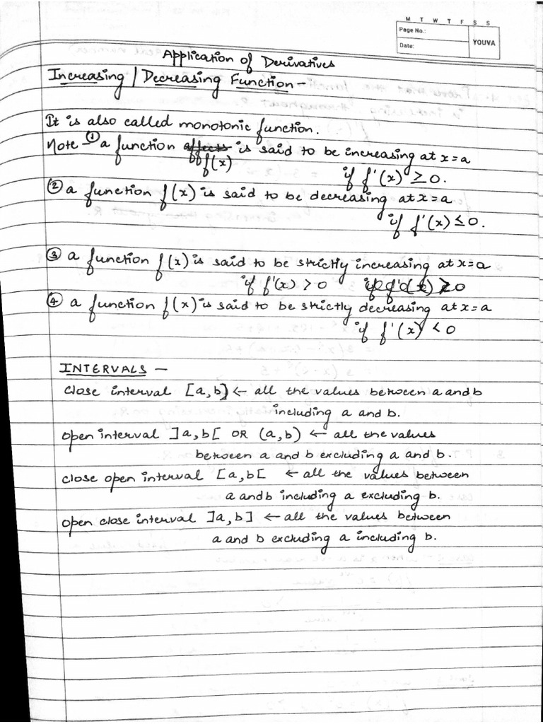 Increasing Decreasing Pdf