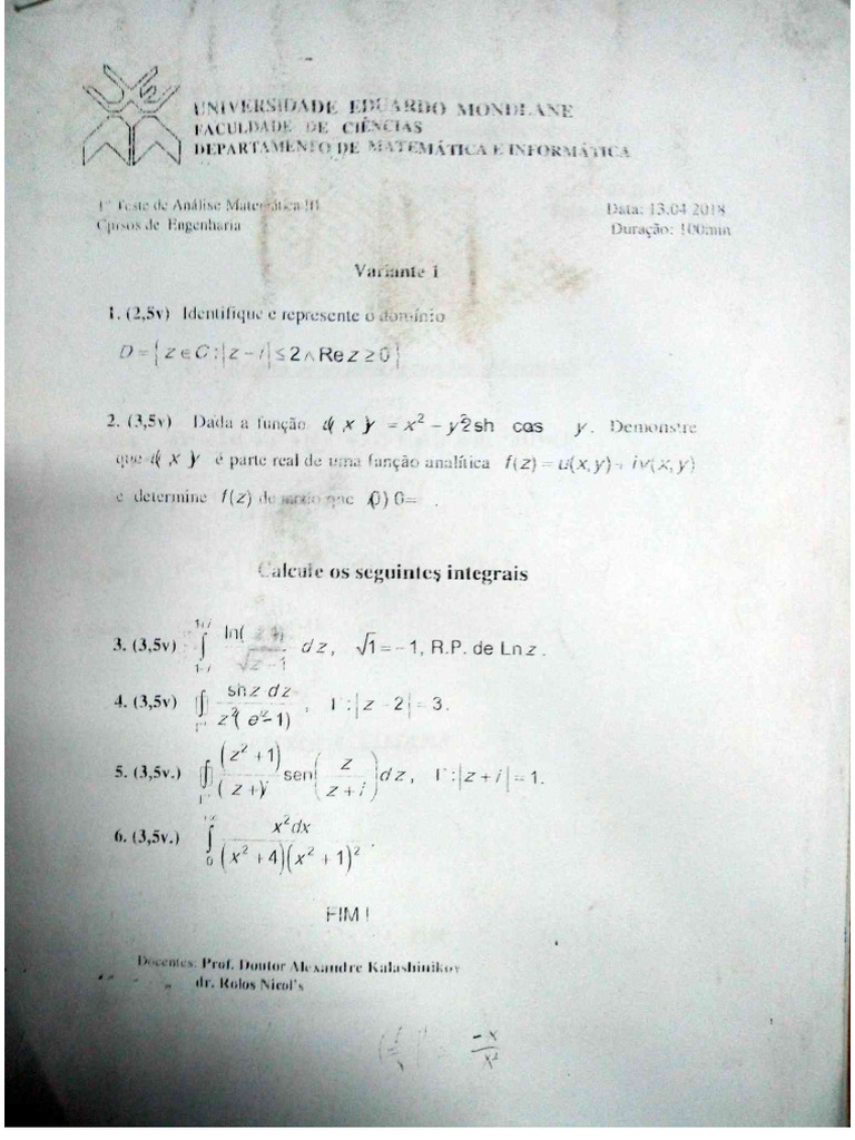 Testes de AMIII | PDF