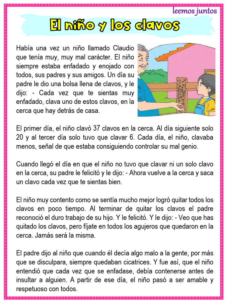 El niño y los clavos | PDF