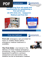 Basic First Aid (Bfa) | PDF | Cardiopulmonary Resuscitation | First Aid