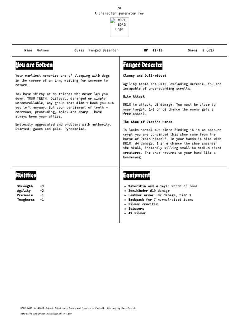 Fanged Deserter - Gotven | PDF