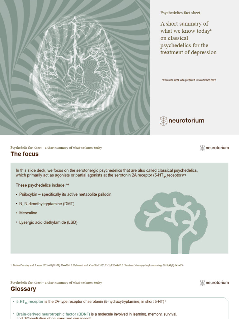 Psychedelics Fact Sheet | PDF | Psychedelic Drugs | Serotonin