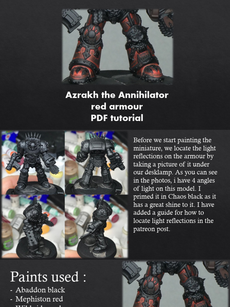 Azrakh The Annihilator Red Armour | PDF