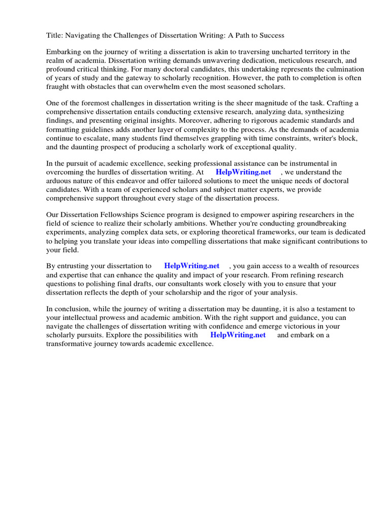 Overcoming Dissertation Writing Challenges | PDF | Thesis | Doctor Of ...