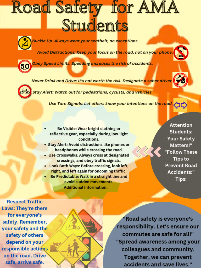 Road Safety Guidelines for Students | PDF