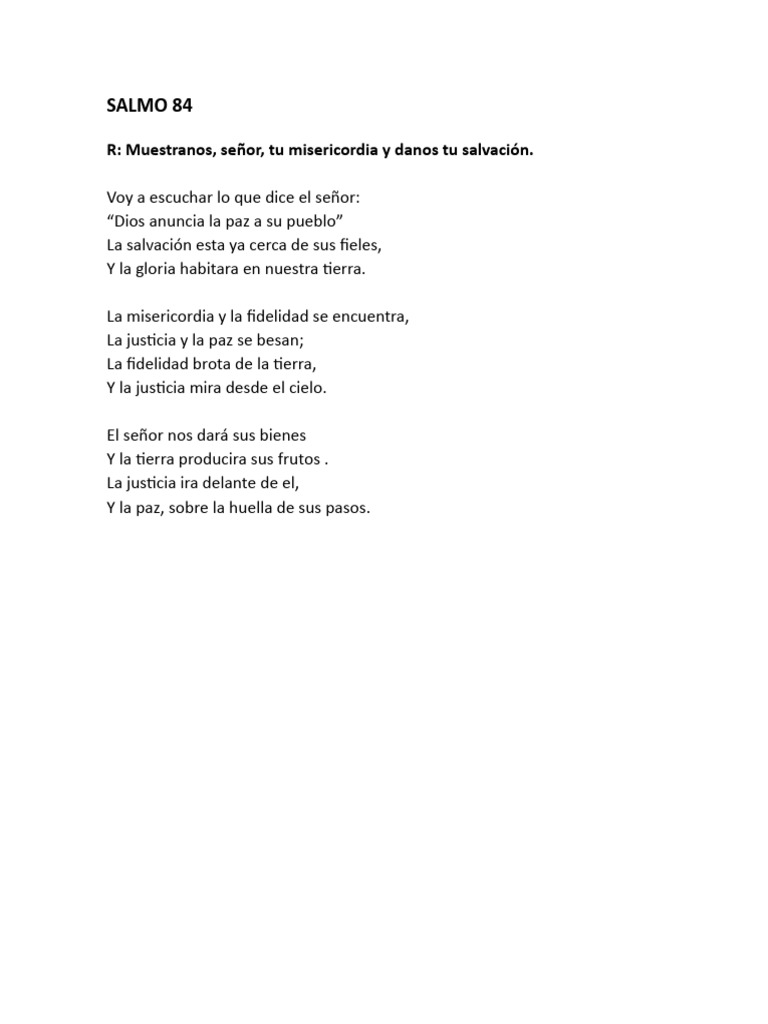 Salmo 84 | PDF