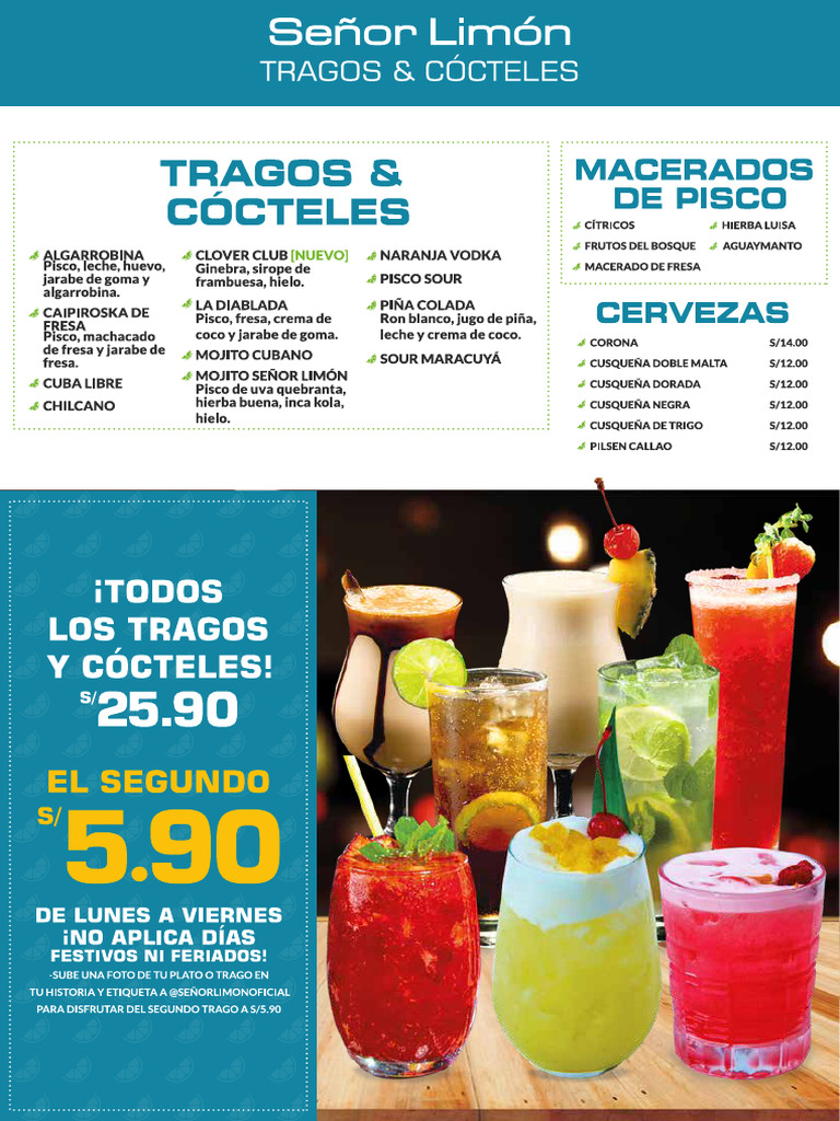 Senor Limon 2020 | PDF | Mariscos | Alimentos