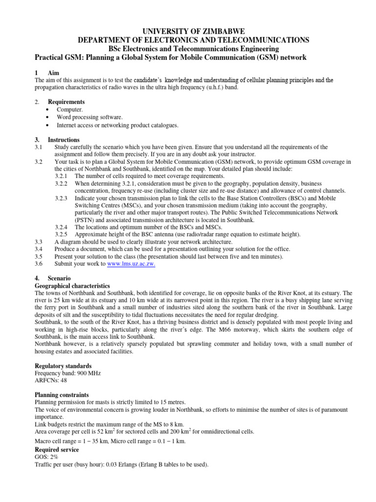 Practical Gsm Pdf Cellular Network Gsm