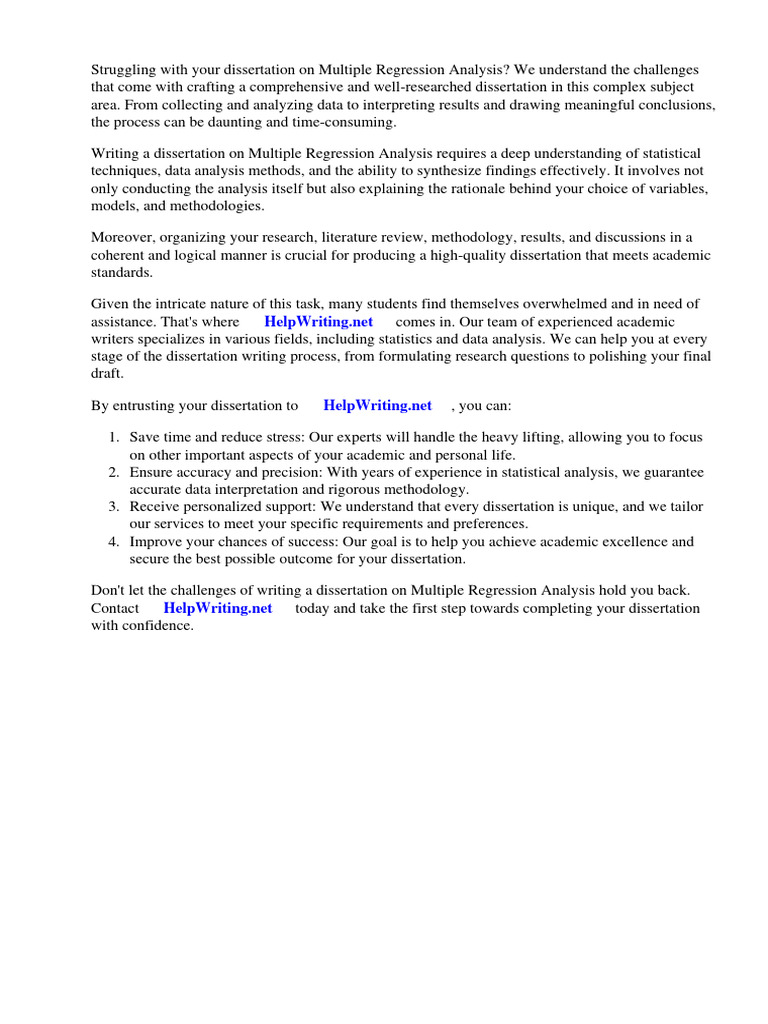 Dissertation Multiple Regressionsanalyse | PDF | Linear Regression | Regression Analysis