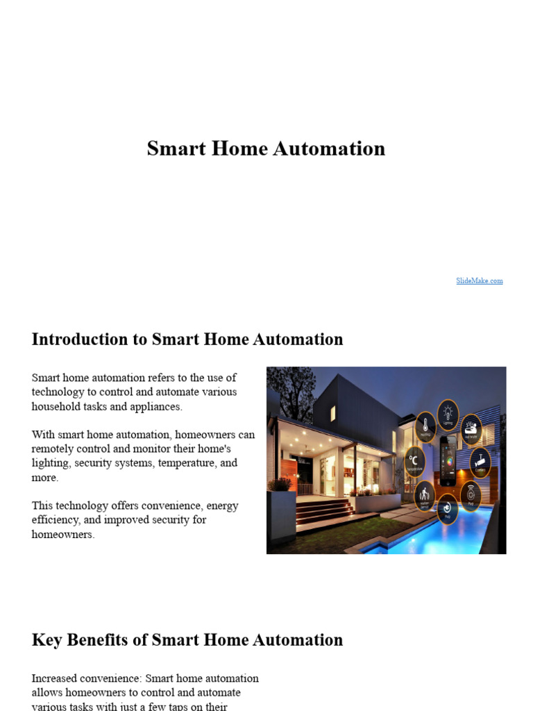 Smart Home Automation | PDF