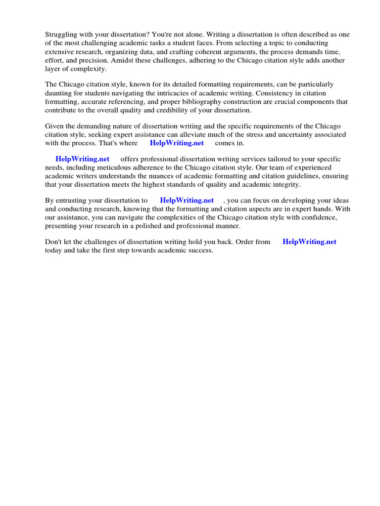 Citation Dissertation Chicago | PDF | Citation | Note (Typography)