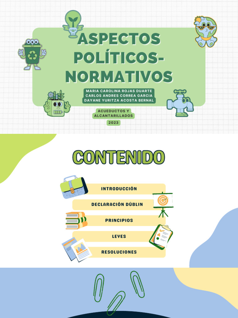 Aspectos Politicos Normativos | PDF | Agua | Alcantarillado
