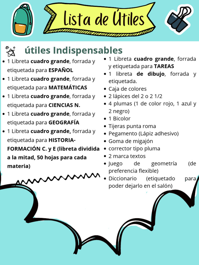 lista de utiles | PDF