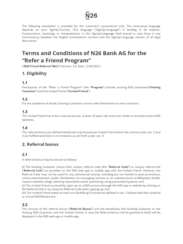 N26 Refer | PDF | Coupon | Pay Pal