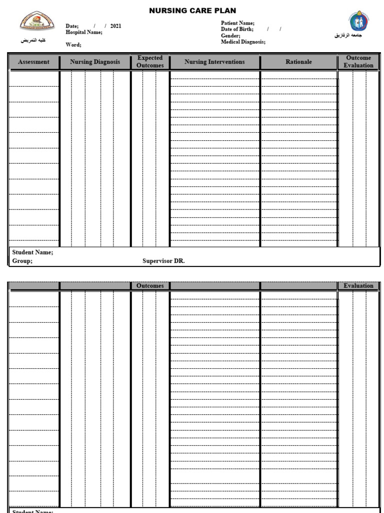 Nursing Care Plan Example | PDF