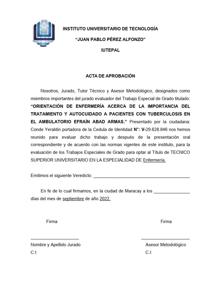 carta aprobacion | PDF carta aprobacion | PDF