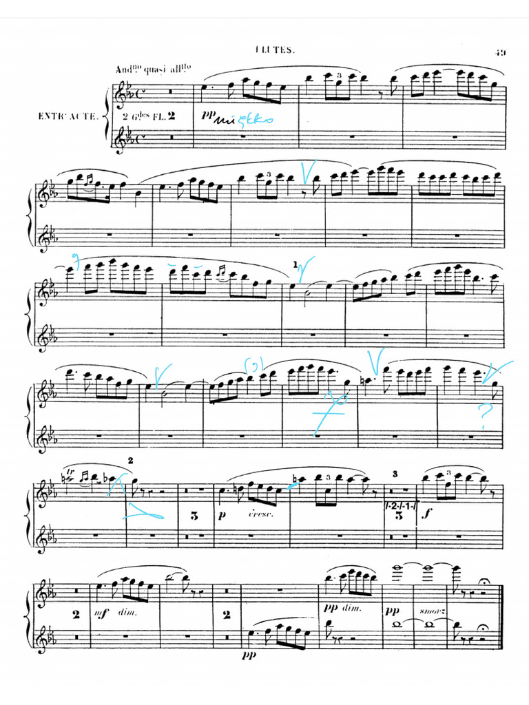 Bizet - Carmen - Entr'acte - Flety | PDF