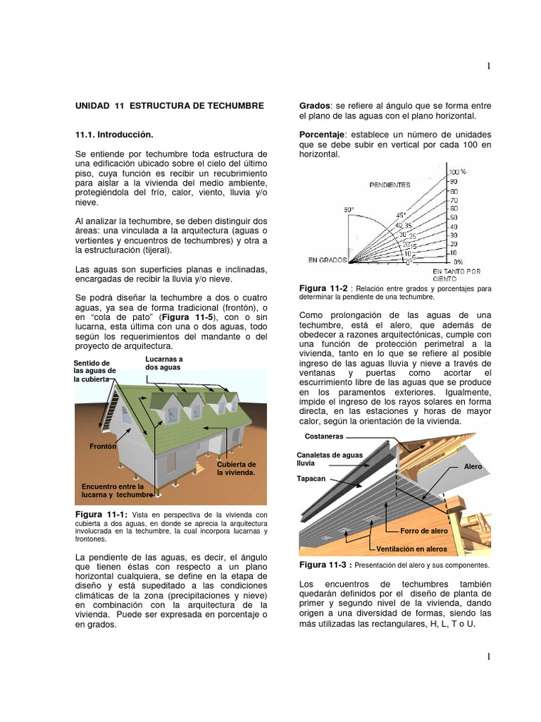 Techumbre 1 | PDF | Braguero | Madera
