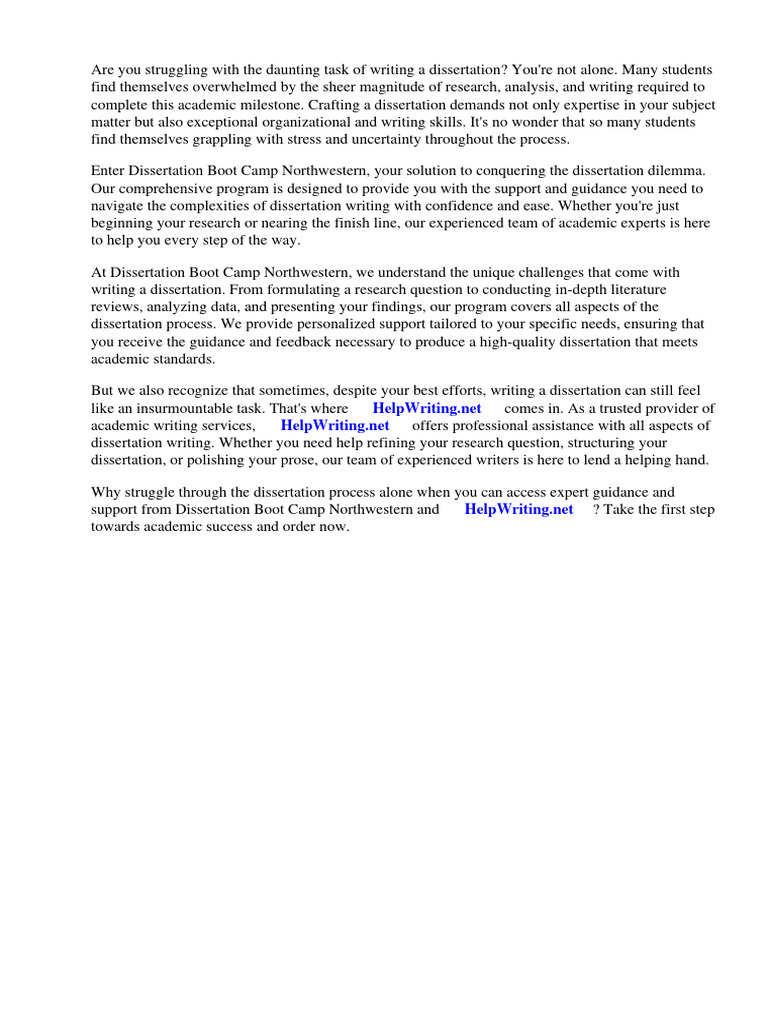 Dissertation Boot Camp Northwestern | PDF | Thesis | Libraries