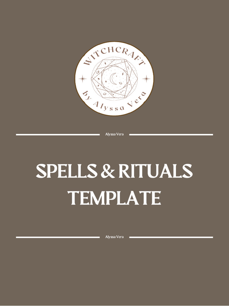 Spells Template | PDF