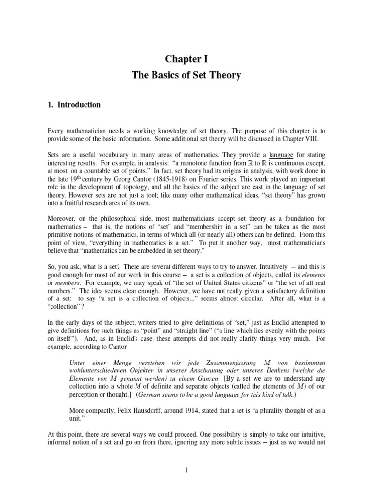 CH 1 | PDF | Set (Mathematics) | Function (Mathematics)