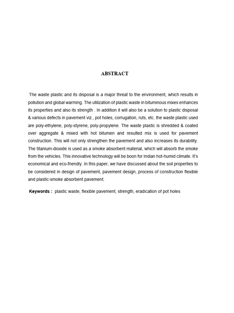 PROJECT b11 | Download Free PDF | Road Surface | Plastic