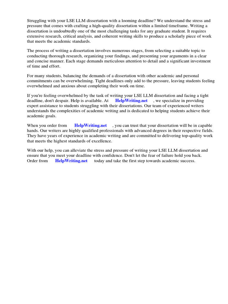 Lse LLM Dissertation Deadline 2014 | PDF | European Union | Thesis