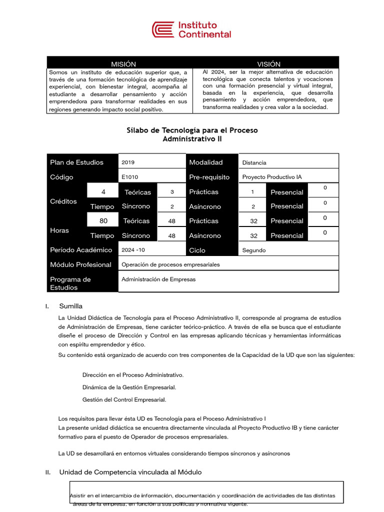 E1010 - Tecnología para El Proceso Administrativo II | PDF | Liderazgo | Business