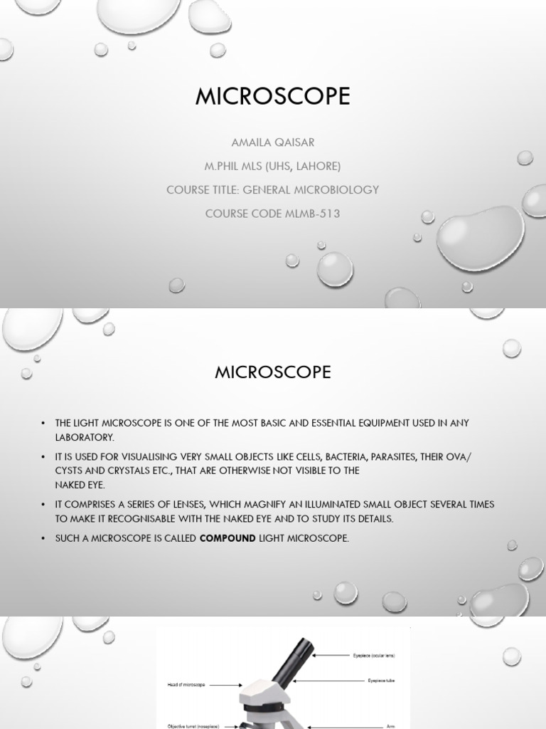 MICROSCOPE | PDF | Optics | Microscope