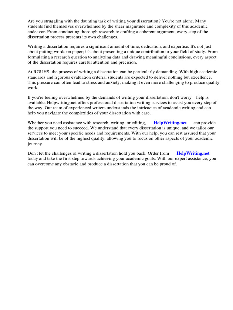 Dissertation at Rguhs | PDF | Thesis | Medicine