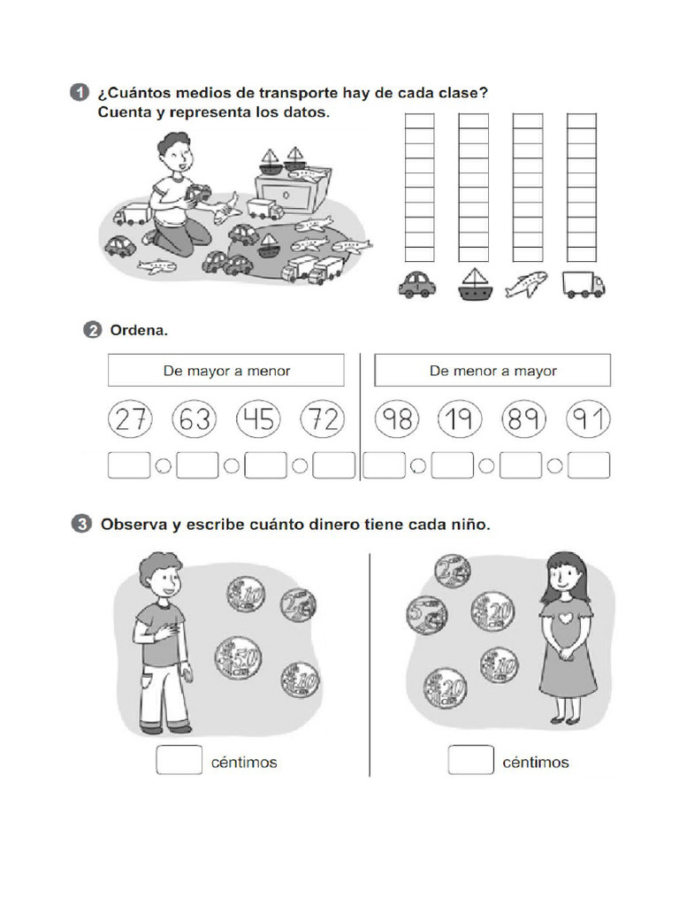 Matest13 Santillana 1 Primaria | PDF