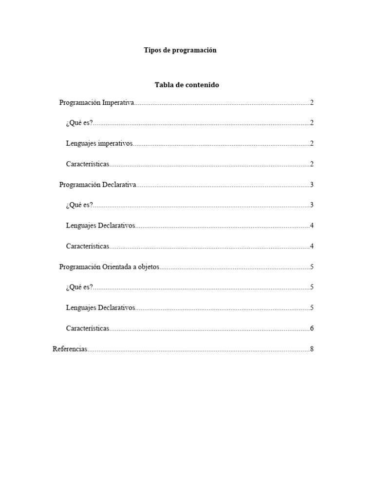 13. Tipos de programacion | PDF | Lenguaje de programación | Objeto ...