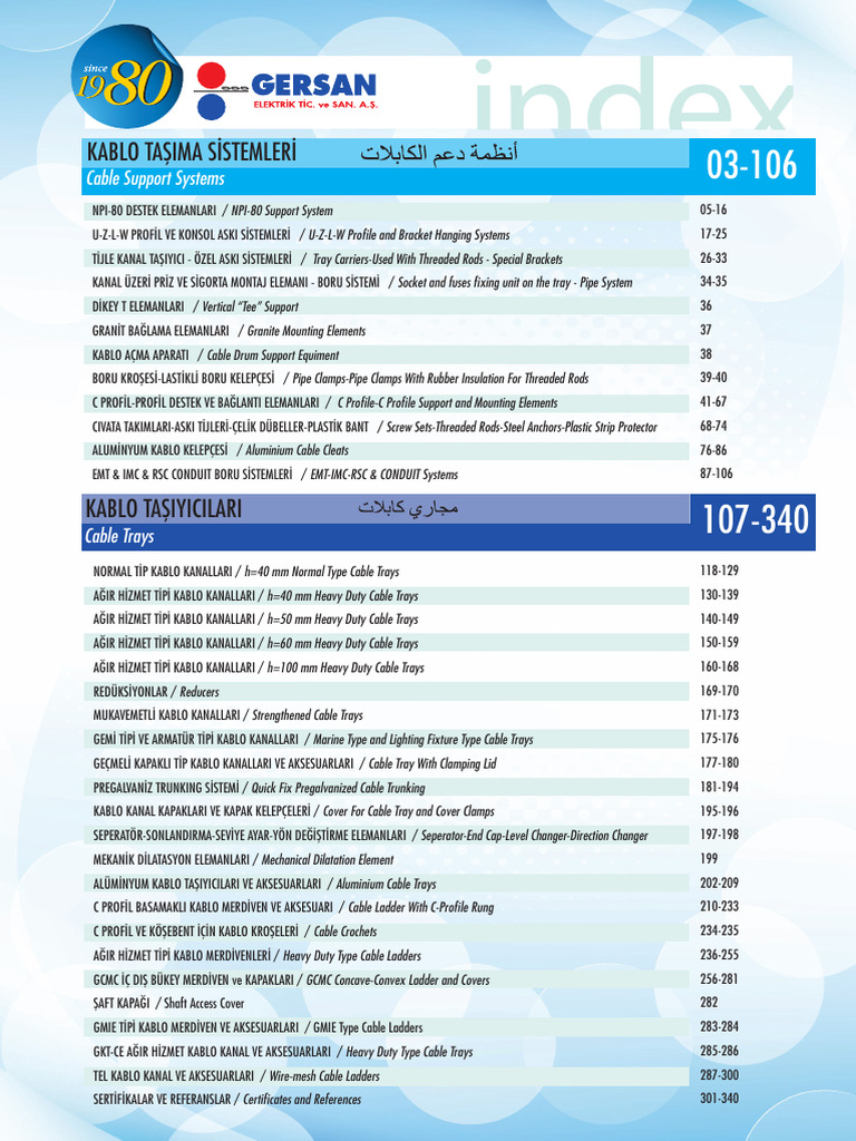Gersan Cable Tray KT Ar | PDF | Building Engineering | Equipment