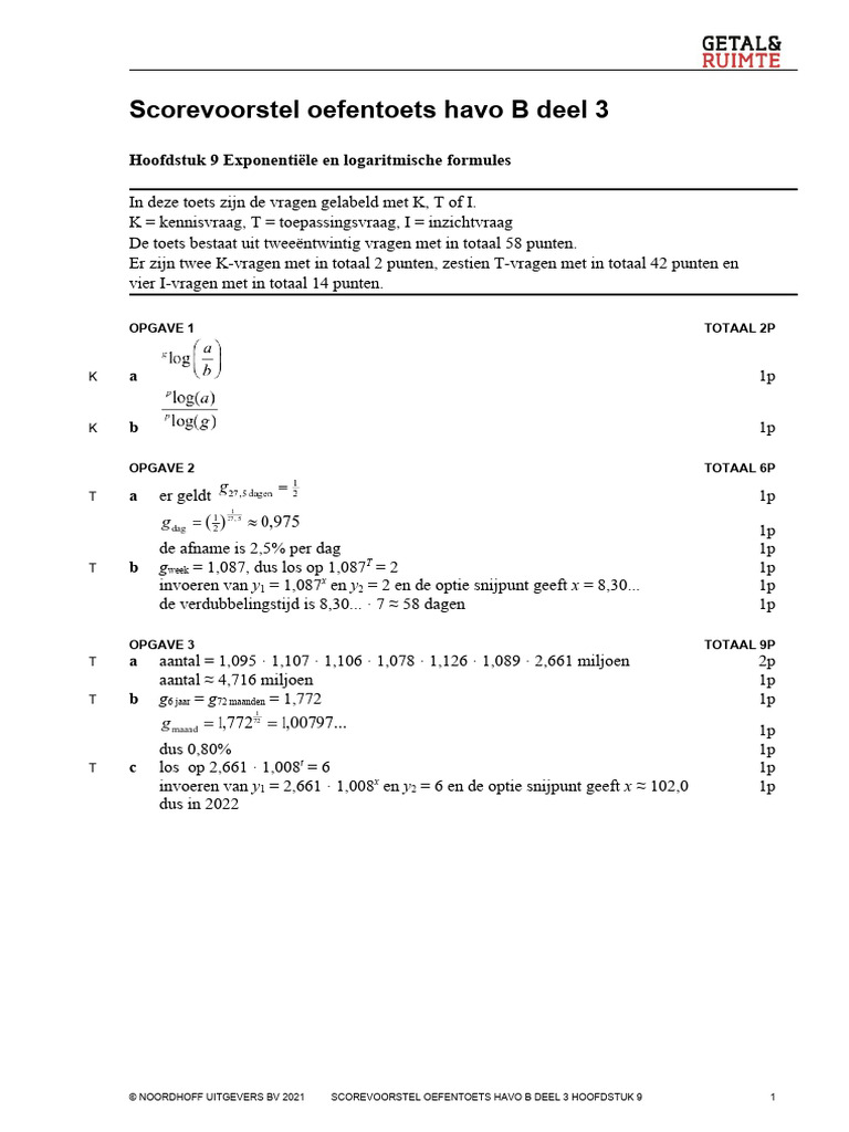 GR12 HB3 H09 Oefentoets Scorevoorstel | PDF